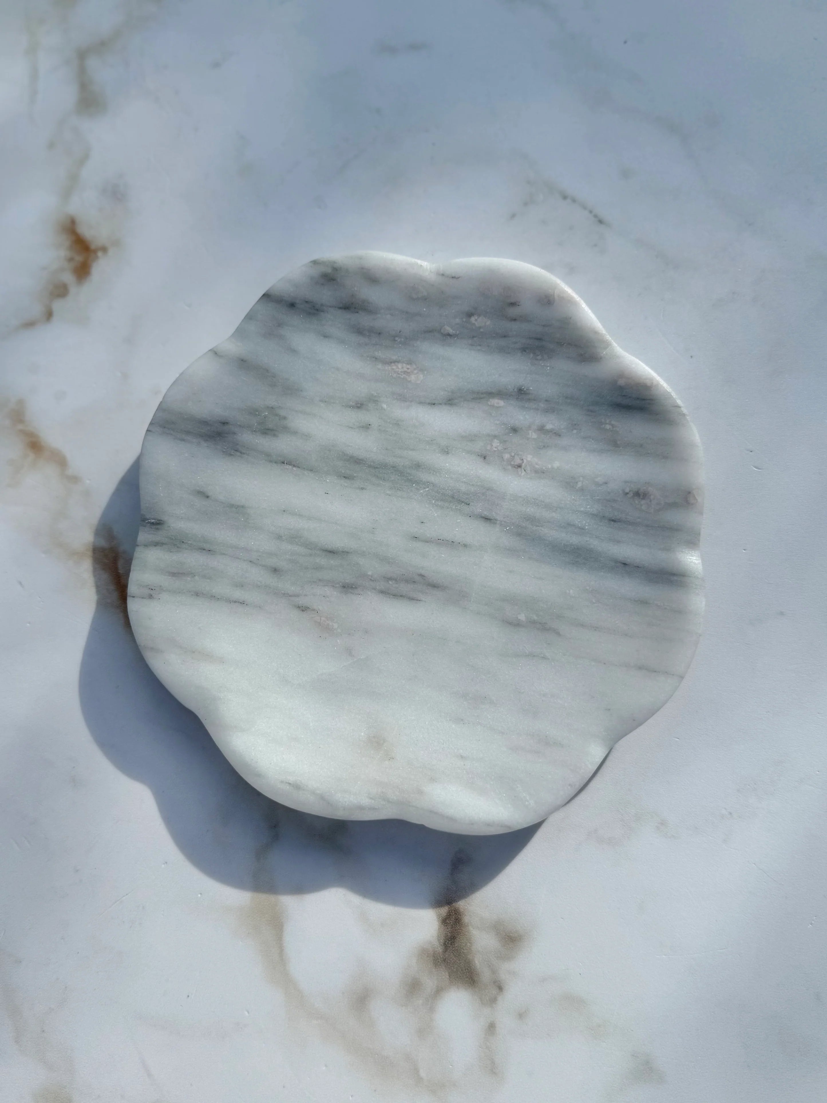 Belle Marble Tray , White - Villa Lua Home | Eden