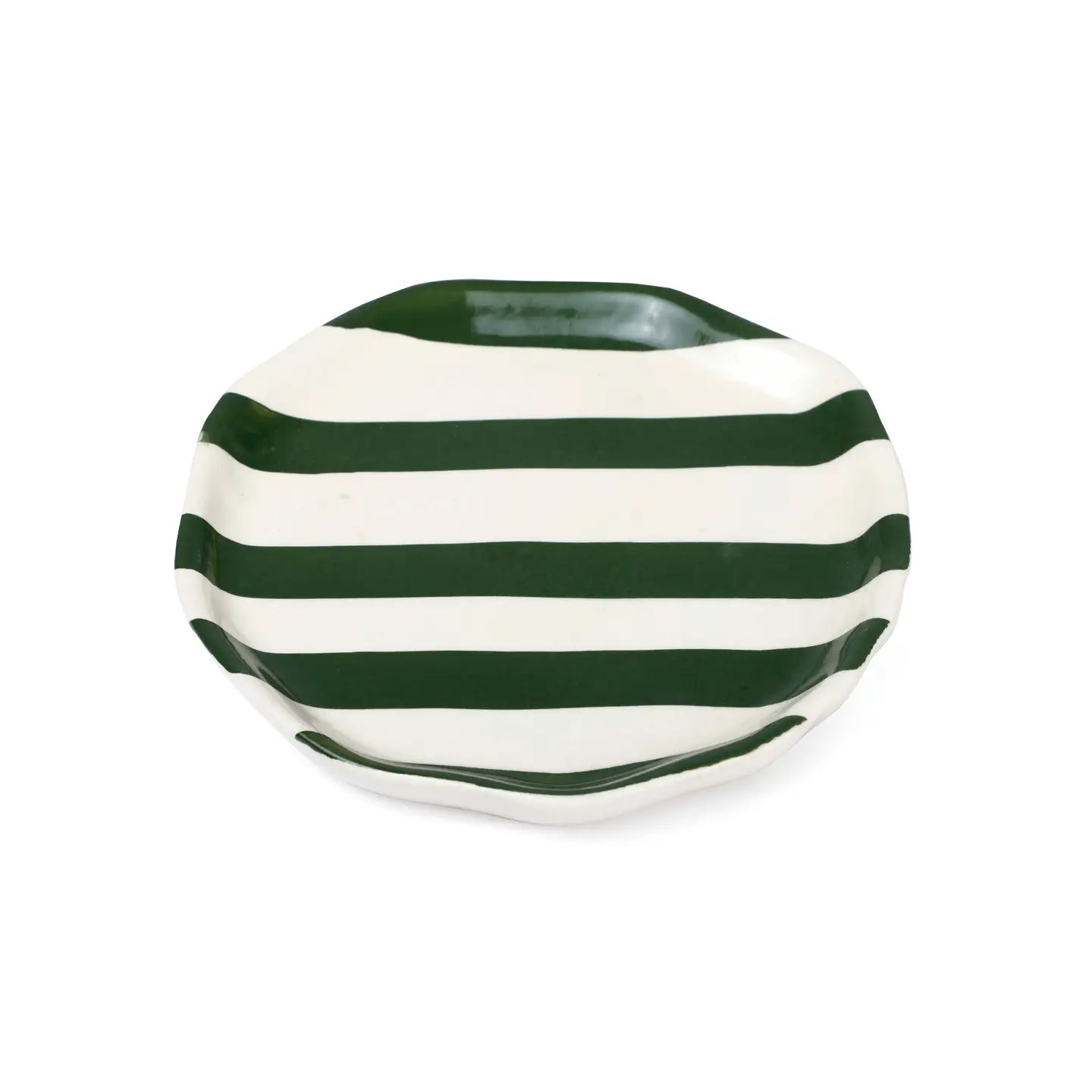 Ceramic Striped Plate - Casa Amarosa | Eden